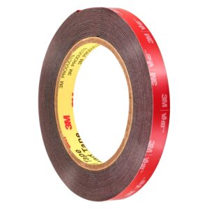 3m genuine 1/2" (12mm) x 15 ft vhb double sided foam adhesive tape 5952 grey automotive mounting very high bond strong industrial grade (1/2" (w) x 15 ft)