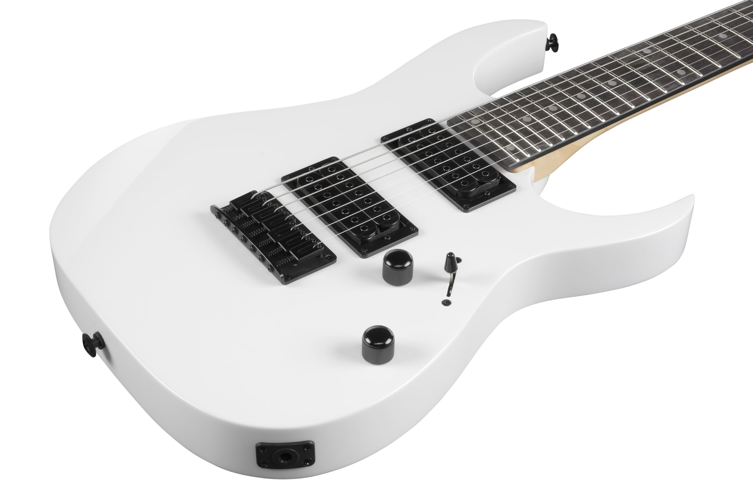 Ibanez GRG 7 String Solid-Body Electric Guitar, Right, White, Full (GRG7221WH)