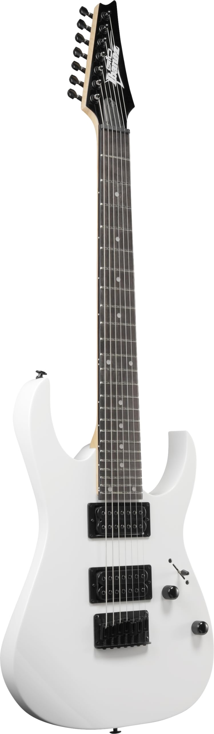 Ibanez GRG 7 String Solid-Body Electric Guitar, Right, White, Full (GRG7221WH)