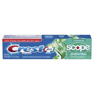 crest complete t/p white scope mint 2.7oz (2 pack)