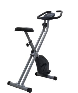 iliving usa folding upright the x-bike with calorie counter, grey