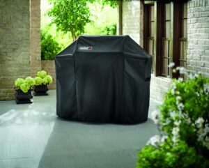 weber grill cover for spirit 220 and 300 series, 52 x 42.8 inch, black