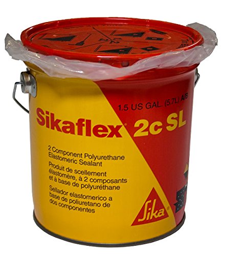 Sikaflex-2C SL Polyurethane Elastomeric Sealant Kit, Limestone, 1.5 Gallon