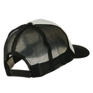 e4Hats.com Fishing Beach Seagulls Embroidered Foam Mesh Back Cap - Black White OSFM