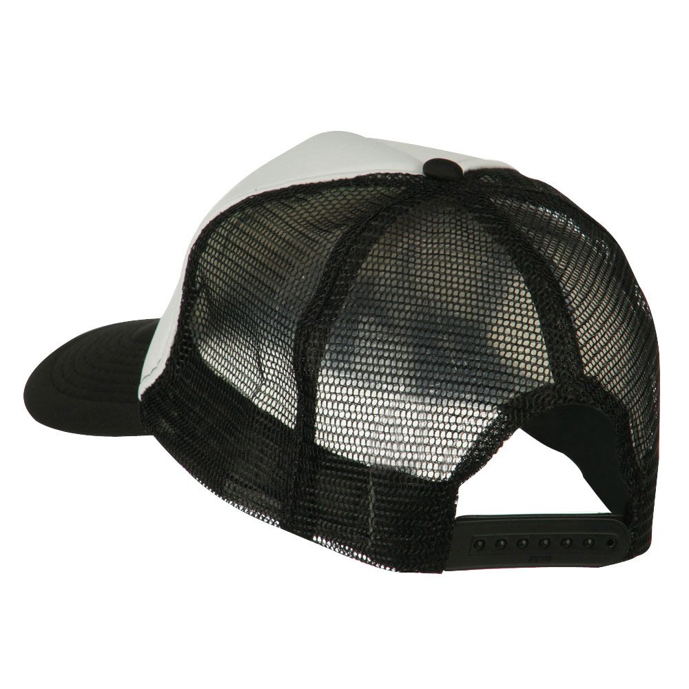 e4Hats.com Fishing Beach Seagulls Embroidered Foam Mesh Back Cap - Black White OSFM