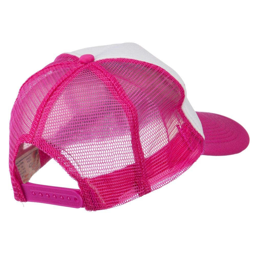 World's Best Daddy Embroidered Foam Mesh Back Cap - Hot Pink White OSFM