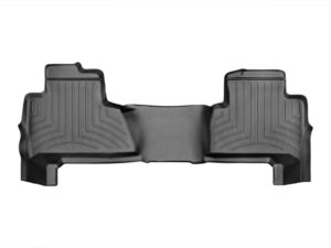 weathertech custom fit floorliners for tahoe, yukon - 2nd row (446072), black