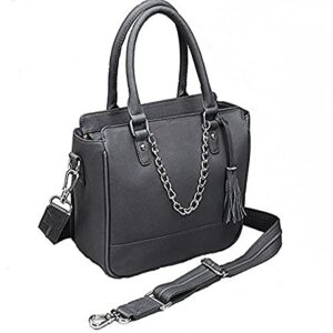 gtm womens park avenue tote bag, black, medium us