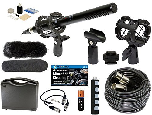 Professional Advanced Broadcast Microphone and accessories Kit for NIKON DSLR D5, D4S, D750, D810, D810a, D300s, D500, D610, D7100, D7200, D3300, D3200, D5100, D5300, D5500, D5600 Cameras