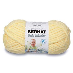 bernat baby blanket yarn (03615), yellow