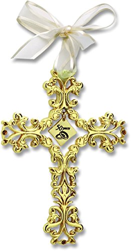 Cathedral Art (Abbey & CA Gift 50 Year Anniversary Wall Cross, 5-Inch High