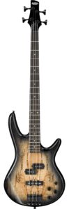 ibanez 4 string bass guitar, right handed, gray (gsr200smngt)