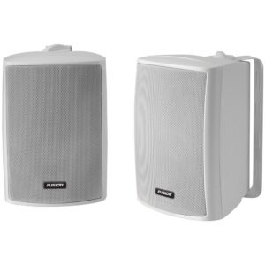 fusion 4" compact marine box speaker - (pair) white