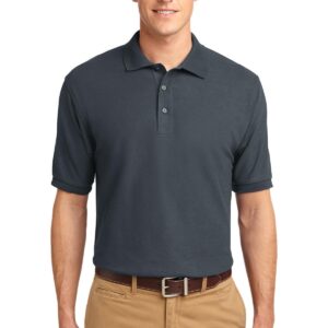 Port Authority Tall Silk Touch Polo. TLK500 Steel Grey