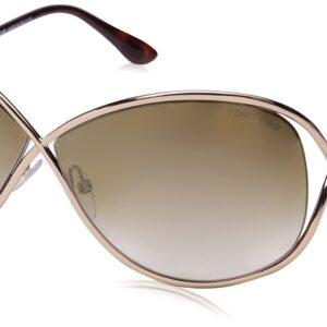 Tom Ford Women's FT0130 Sunglasses, Shiny Rose Gold