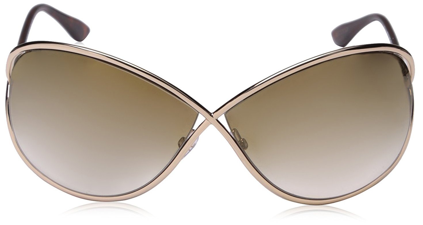 Tom Ford Women's FT0130 Sunglasses, Shiny Rose Gold