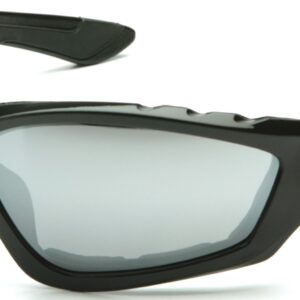 Pyramex Safety Accurist Safety Glasses Black Silver Mirror Lens