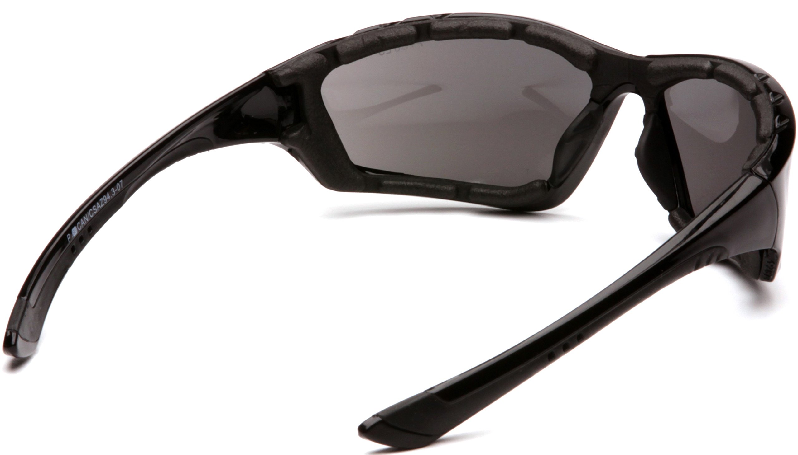 Pyramex Safety Accurist Safety Glasses Black Silver Mirror Lens