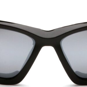 Pyramex Safety Accurist Safety Glasses Black Silver Mirror Lens