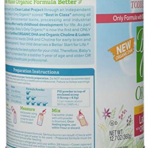 Baby's Only Toddler Formula, Lactose Relief, Organic, 12.7-Ounce Can