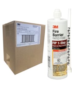 3m fire barrier rated foam, fip 1-step, 12.85 fl oz cartridge, 6/case