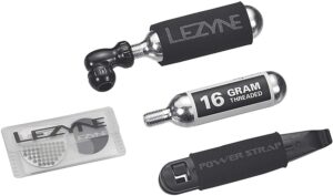 lezyne, repair kit, co2 inflator, threaded, presta, schrader, 2x16g