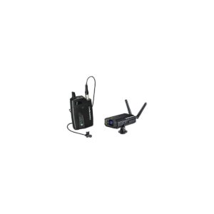 audio-technica system 10 atw-1701/l portable camera mount wireless lavalier system