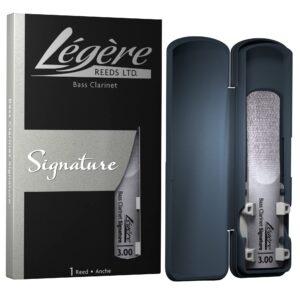 légère reeds - bass clarinet reed, signature, strength 3.00 (bcs3.00) - premium synthetic woodwind reed