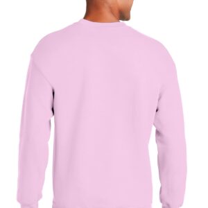 Joe's USA Adult Classic Crewneck Sweatshirt-M-Pale Pink