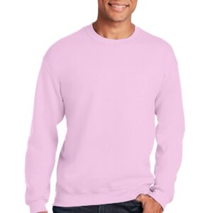 Joe's USA Adult Classic Crewneck Sweatshirt-M-Pale Pink