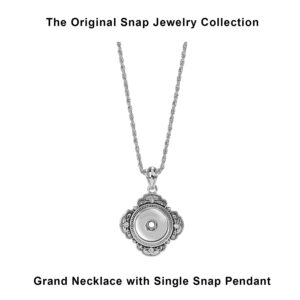 GingerSnapsJewelry.com 32_ GRAND NECKLACE SN90-93 Interchangeable Jewelry Snap Accessory