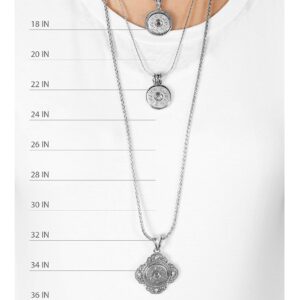 GingerSnapsJewelry.com 32_ GRAND NECKLACE SN90-93 Interchangeable Jewelry Snap Accessory