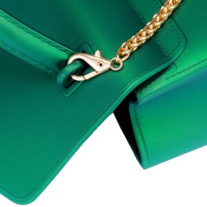 Top Handle Clutch Handbags Jelly Crossbody Bags for Women Tote Purse - Green One Size