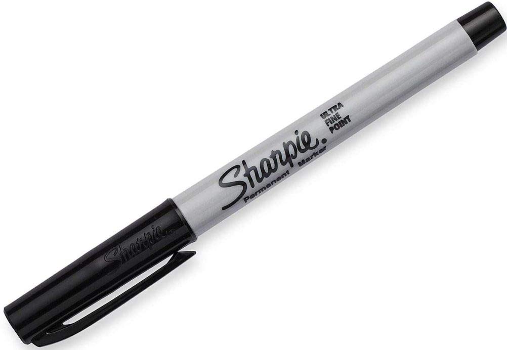 SHARPIE 37001 Permanent Markers, Ultra Fine Point, Black Color, 24 Sets of 12 Markers, 288 Markers Total