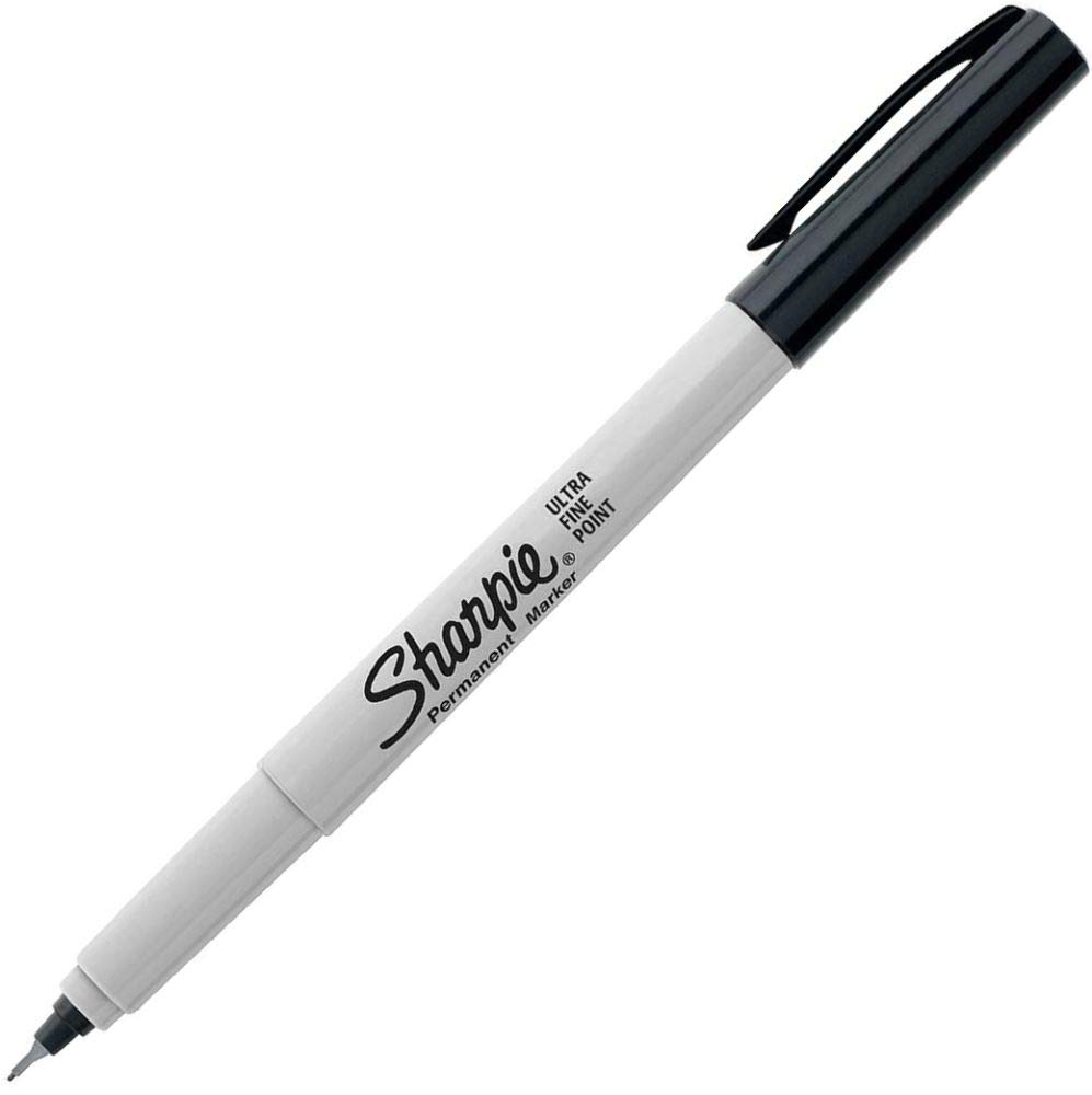 SHARPIE 37001 Permanent Markers, Ultra Fine Point, Black Color, 24 Sets of 12 Markers, 288 Markers Total