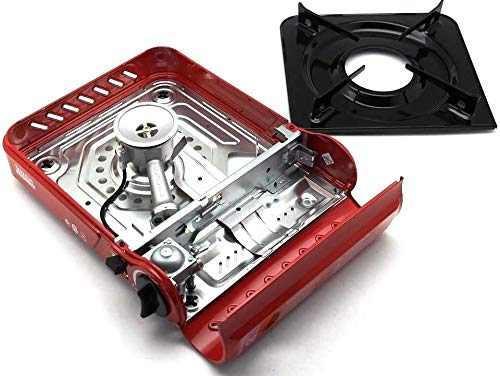 Maxsun Portable Gas Stove MS3800 (Red), 9,560BTU High Power, Camp Stove, Outdoor/Indoor, with Carrying Case