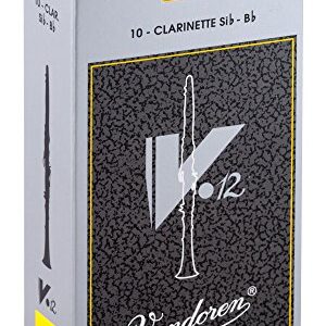 Vandoren CR1935 Bb Clarinet V.12 Reeds Strength 3.5; Box of 10