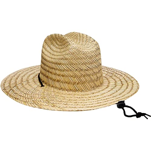 Billabong mens Classic Straw Lifeguard Sun Hat, Natural, One Size US