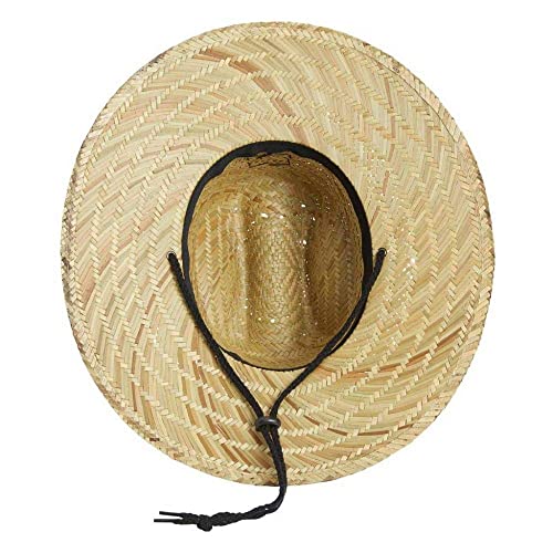 Billabong mens Classic Straw Lifeguard Sun Hat, Natural, One Size US