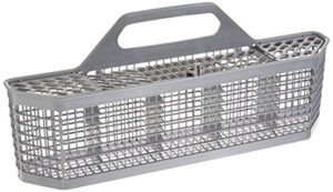 ge wd28x10128 genuine oem silverware basket (grey) for ge dishwashers