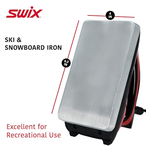 SWIX T77 Economy Waxing Iron for Alpine and Nordic Skis, Snowboard | 110V 1000 Watt Wax Iron with Temperature Adjustment