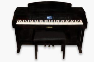 suzuki classroom teaching, 88-key digital piano with matching bench, black finish (ctp-88)