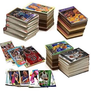 600 basketball cards including rookies, many stars, & hall-of-famers. ships in new white box perfect for gift giving. includes unopened pack of vintage cards that is at least 25 years old!