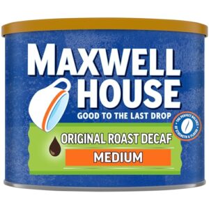 maxwell house decaf original medium roast ground coffee (22 oz canister)