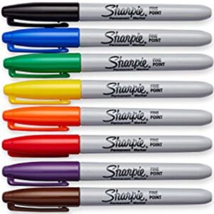 Sharpie Permanent Marker Fine Tip [30217PP] 8 Count (Pack of 3) 24 Markers Total