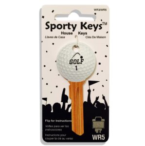 golf shaped sporty key weiser wr5 wr3