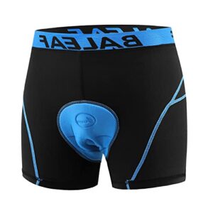 BALEAF Men's 3D Padded Bike Shorts Cycling Underwear MTB Liner Road Biking Bicycle Clothes Blue XL