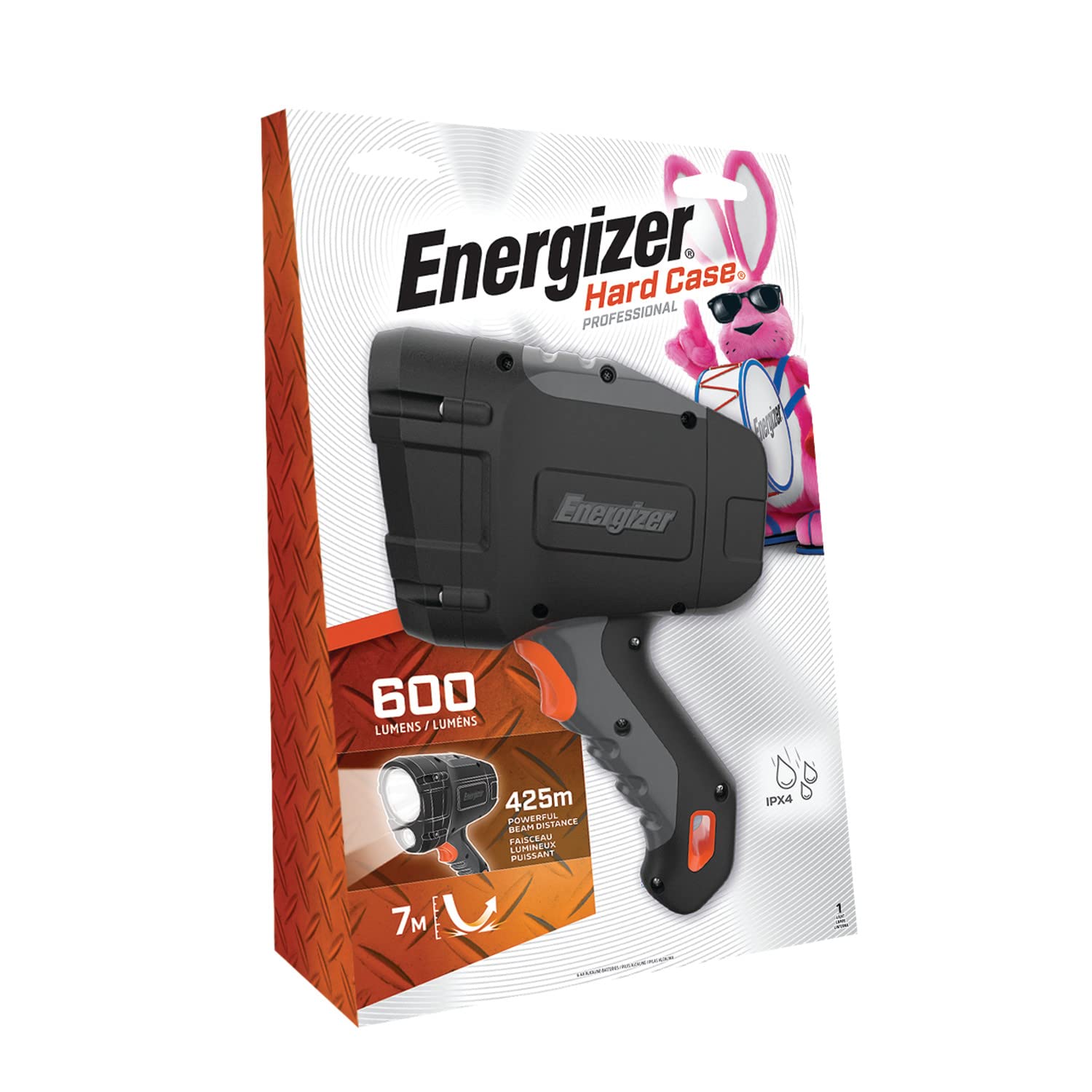 Energizer LED Portable Spotlight, Bright Spotlight Flashlight for Emergencies, Work Sites and Camping Gear, Flash Light with AA Batteries Included, Pack of 1