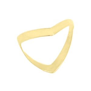 thumb rings solid 10k yellow gold plain high polish band (size 8.5)