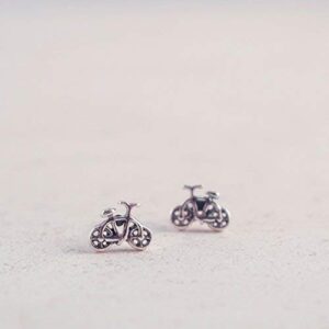 Boma Jewelry Sterling Silver Bicycle Stud Earrings